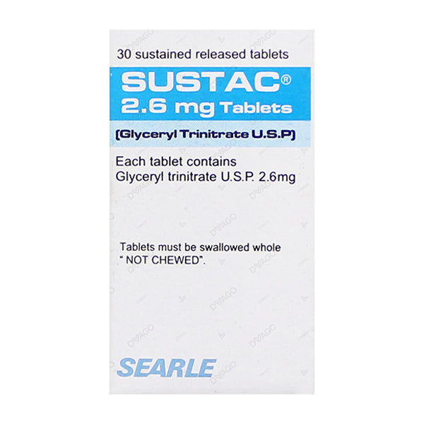 Sustac Tablets 2.6Mg (1 Bottle = 30 Tablets) – Taabib.com