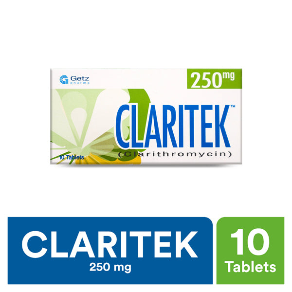 Claritek Tablets 250Mg (1 Box = 1 Strip)(1 Strip = 10 Tablets) – Taabib.com