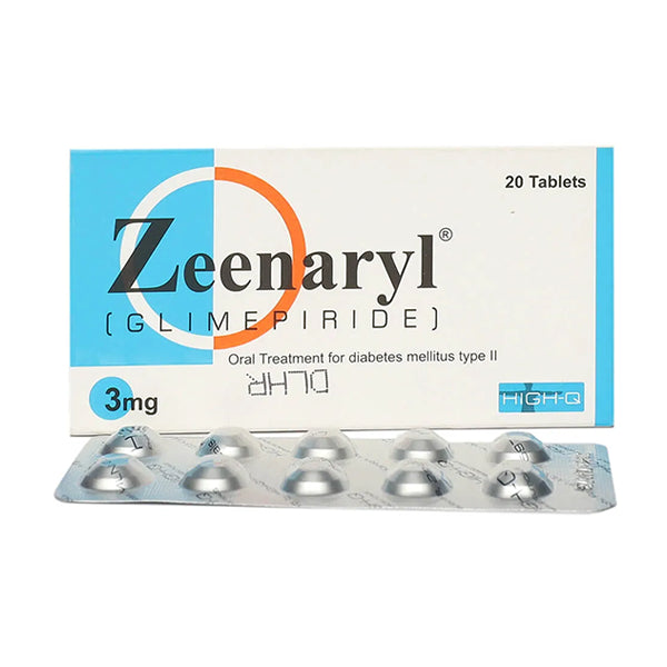 Zeenaryl Tablets 3Mg (1 Strip = 10 Tablets) – Taabib.com