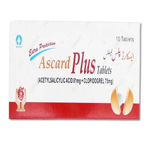 Ascard Plus Tablets 75/75Mg (1 Box = 1 Strip)(1 Strip = 10 Tablets ...