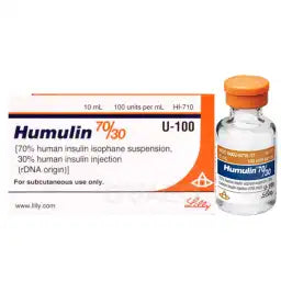 Humulin 70/30 Injection 100U/Ml 10Ml (1 Box = 1 Injection) – Taabib.com