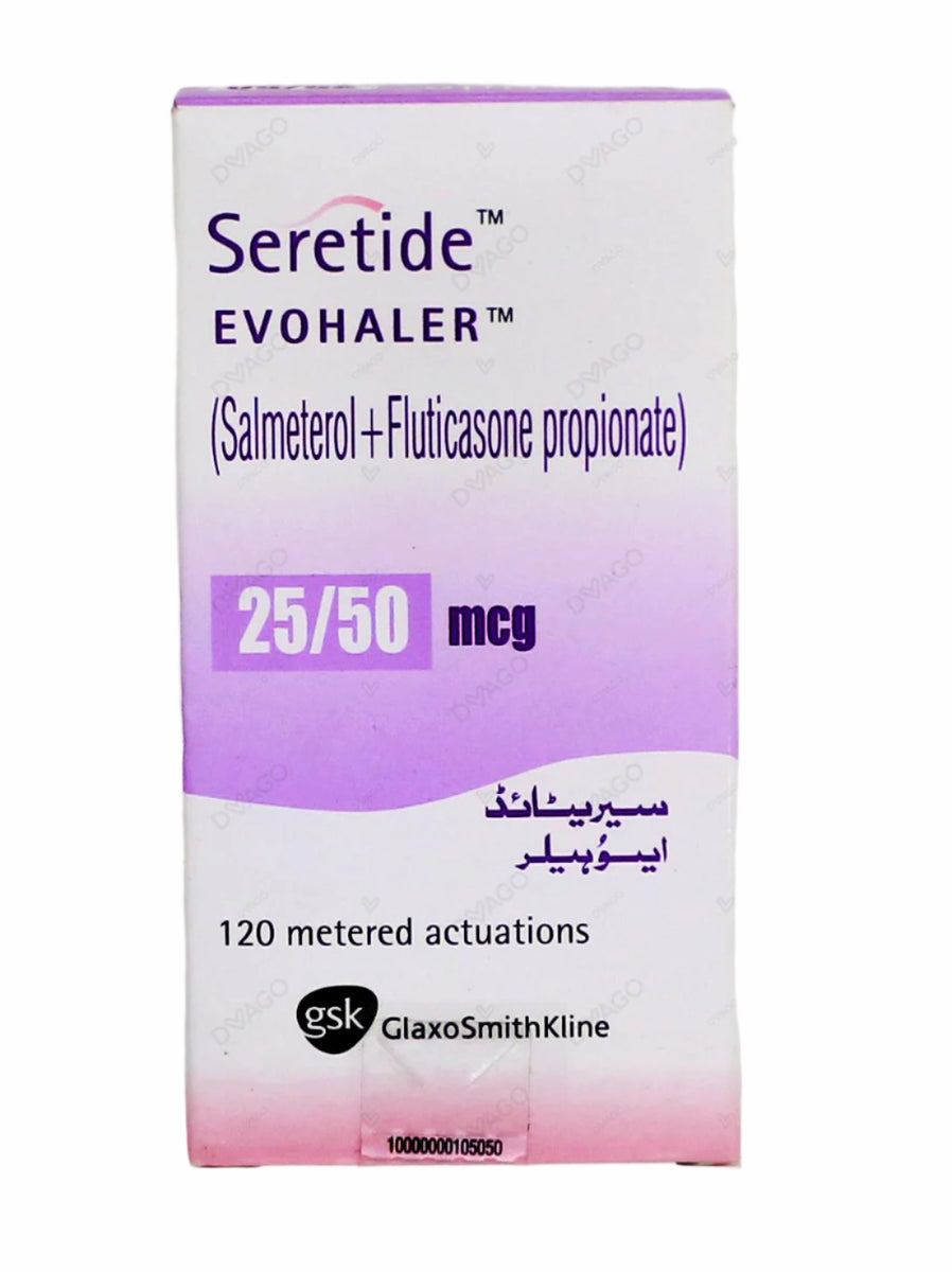 Seretide Evohaler Inhaler 25/50Mcg – Taabib.com