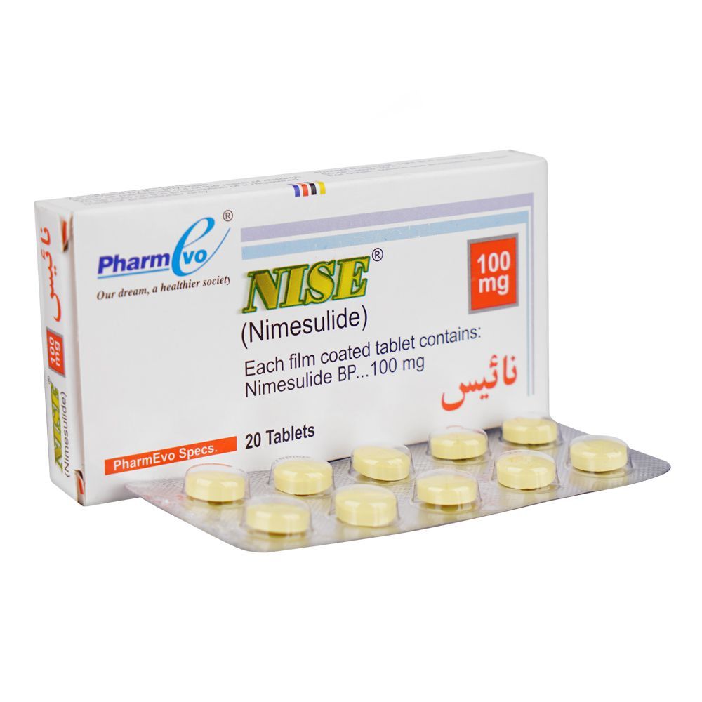 Nise Tablets 100Mg (1 Box = 2 Strips) (1 Strip = 10 Tablets) – Taabib.com