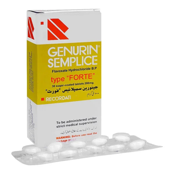 Genurin Forte Tablets 200Mg (1 Box = 3 Strips) (1 Strip = 10 Tablets ...