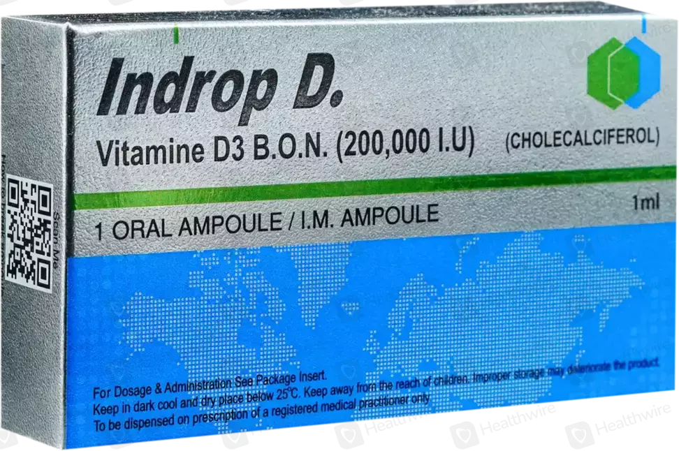 Indrop-D Oral/Im Injection 200,000Iu 1Ml (1 Box = 1 Injection) – Taabib.com