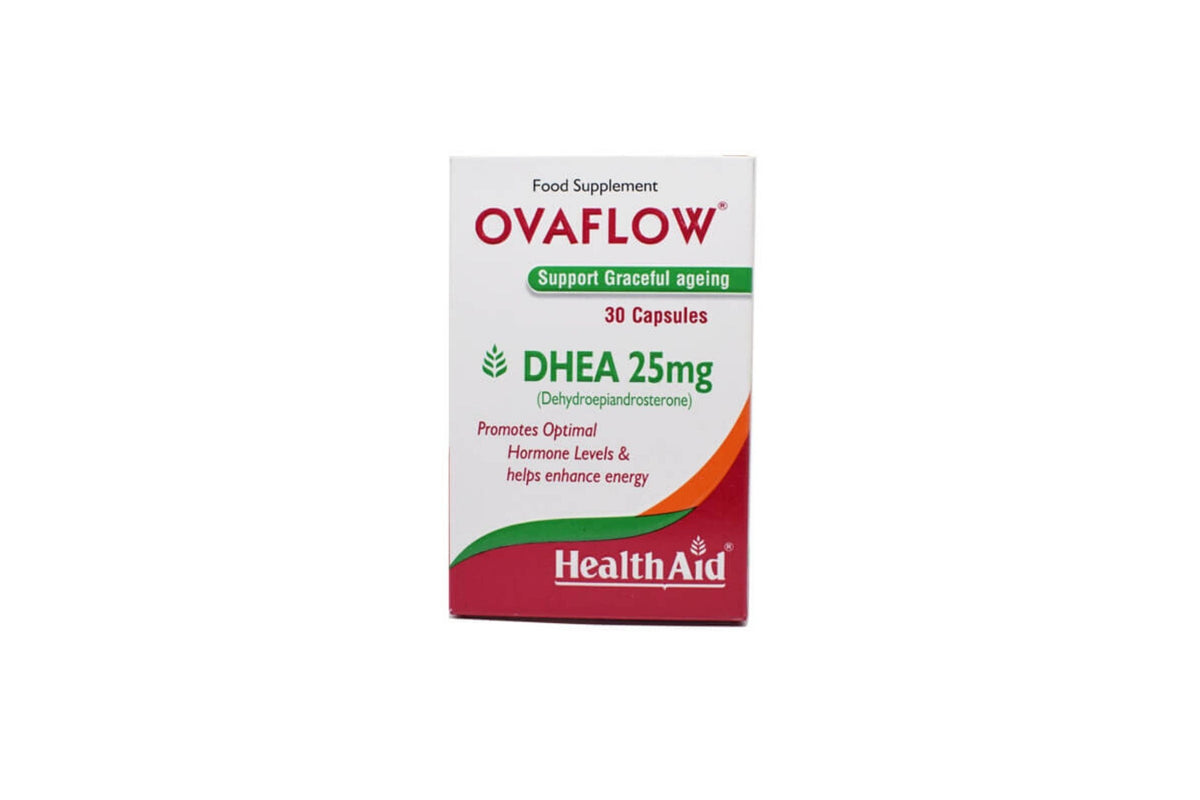 healthaid ovaflow dhea capsules 25mg (1 box = 30 capsules) – Taabib.com