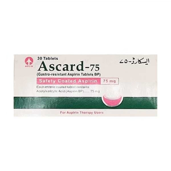 Ascard Tablets 75Mg (1 Strip = 10 Tablets) – Taabib.com