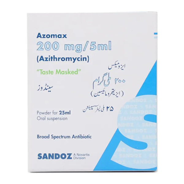 Azomax 25Ml Suspension 200Mg/5Ml – Taabib.com