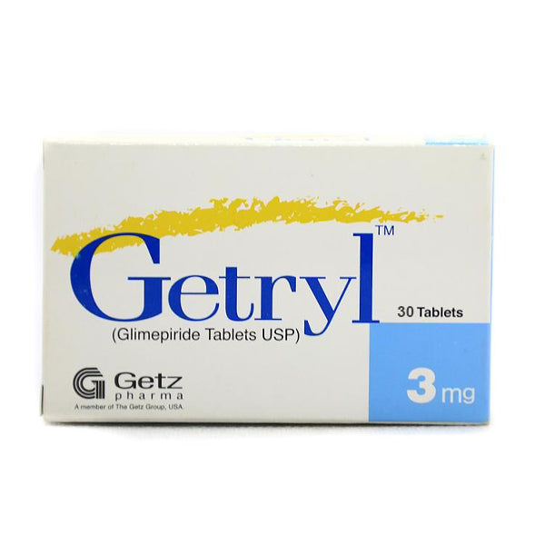 Getryl Tablets 3Mg (1 Box = 3 Strips) (1 Strip = 10 Tablets) – Taabib.com
