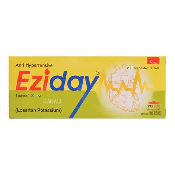 Eziday Tablets 50Mg (1 Box = 1 Strip)(1 Strip = 20 Tablets) – Taabib.com