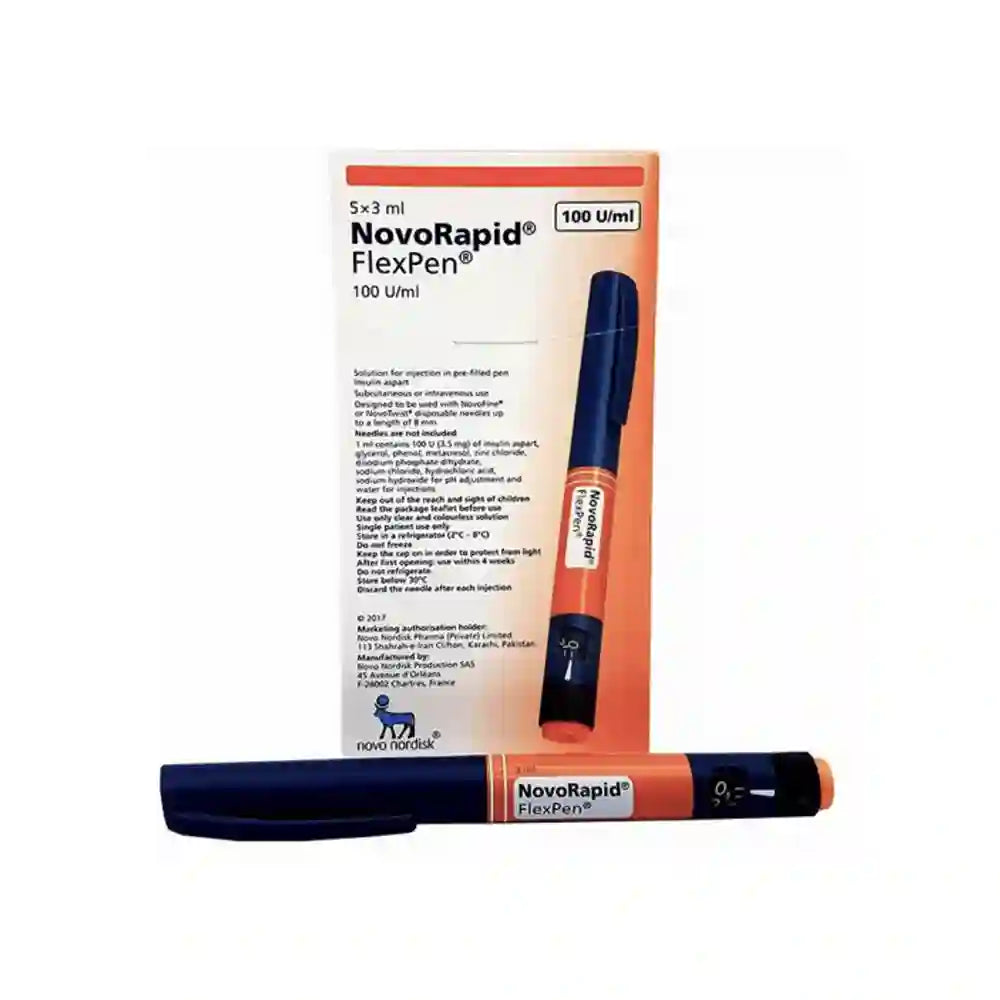 Novorapid Flexpen Prefilled Pen 100Iu/Ml (1 Box = 5 Prefilled Pen ...