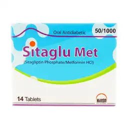 Sitaglu Met Tablets 50/1000Mg (1 Box = 2 Strips ) (1 Strip = 14 Tablet ...